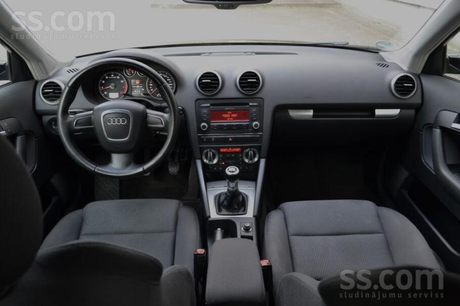 Black Audi A3 2011 in Jelgava, with an engine capacity of 1.20 L and mileage of 0 thousand km for 4990 €, photo 10 on AUTOMOTO.COM.LV