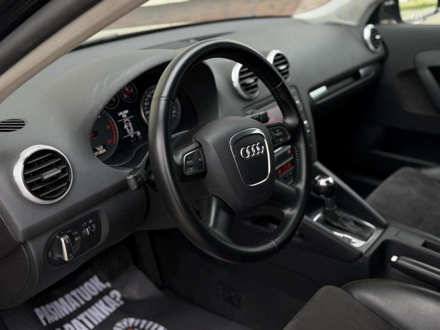 Black Audi A3 2011 in Kretinga, with an engine capacity of 2.00 L and mileage of 279 thousand km for 6350 €, photo 15 on AUTOMOTO.COM.LV