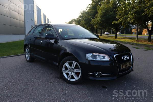 Black Audi A3 2011 in Riga, with an engine capacity of 2.00 L and mileage of 318 thousand km for 6890 €, photo 2 on AUTOMOTO.COM.LV