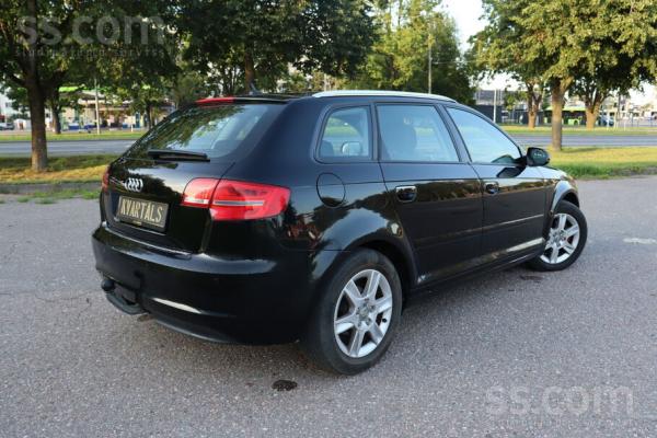 Black Audi A3 2011 in Riga, with an engine capacity of 2.00 L and mileage of 318 thousand km for 6890 €, photo 5 on AUTOMOTO.COM.LV