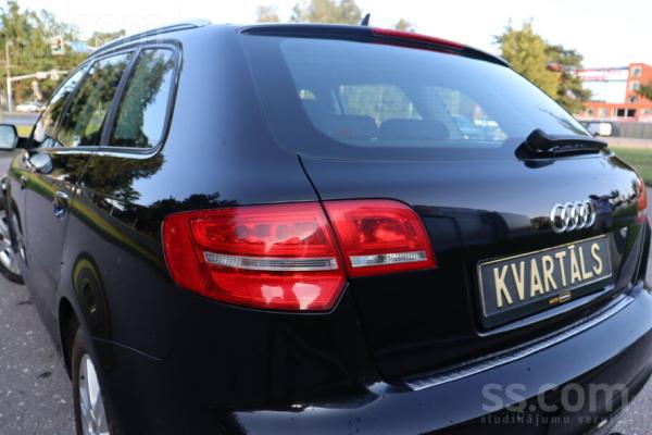 Black Audi A3 2011 in Riga, with an engine capacity of 2.00 L and mileage of 318 thousand km for 6890 €, photo 6 on AUTOMOTO.COM.LV
