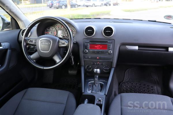 Black Audi A3 2011 in Riga, with an engine capacity of 2.00 L and mileage of 318 thousand km for 6890 €, photo 8 on AUTOMOTO.COM.LV