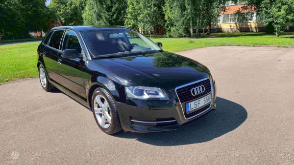 Black Audi A3 2011 in Panevezys, with an engine capacity of 1.60 L and mileage of 296 thousand km for 4800 €, photo 1 on AUTOMOTO.COM.LV