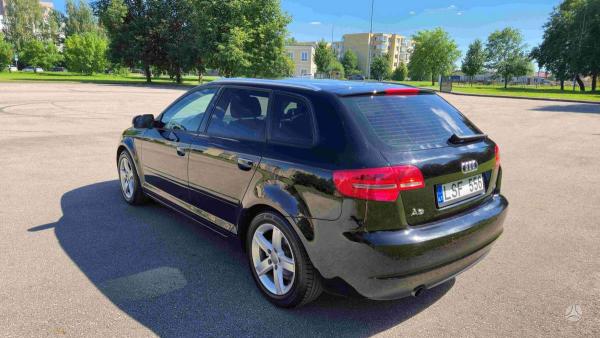Black Audi A3 2011 in Panevezys, with an engine capacity of 1.60 L and mileage of 296 thousand km for 4800 €, photo 4 on AUTOMOTO.COM.LV