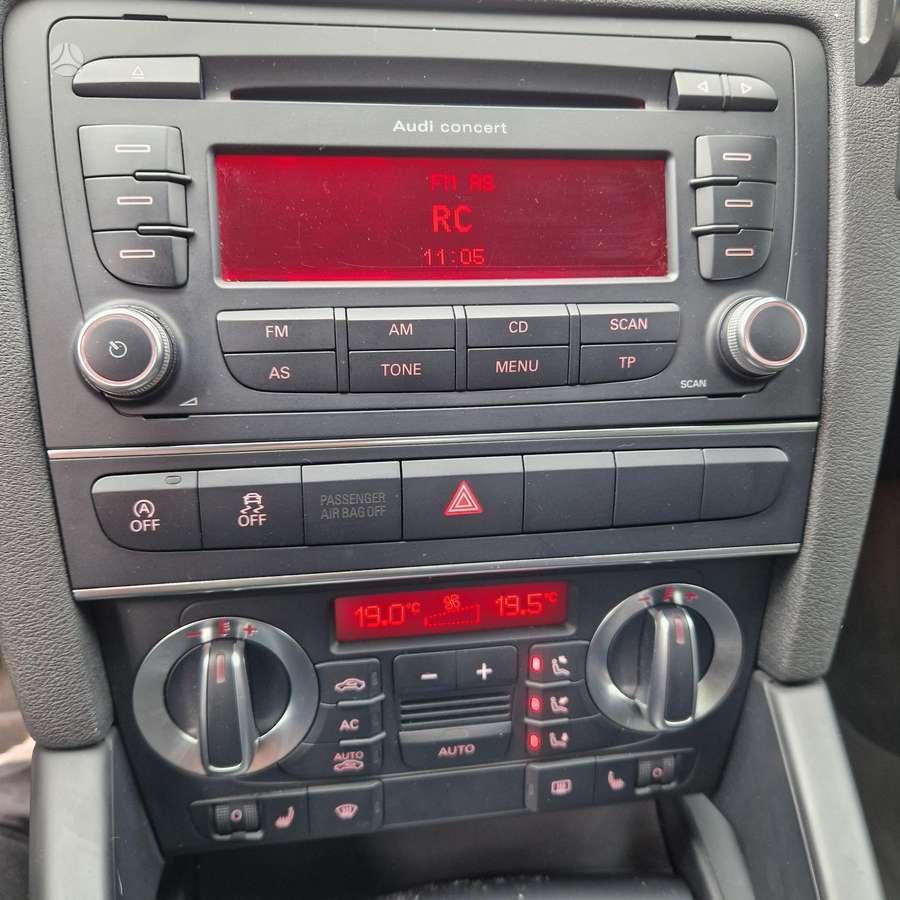 Black Audi A3 2011 in Utena, with an engine capacity of 1.39 L and mileage of 224 thousand km for 4700 €, photo 11 on AUTOMOTO.COM.LV