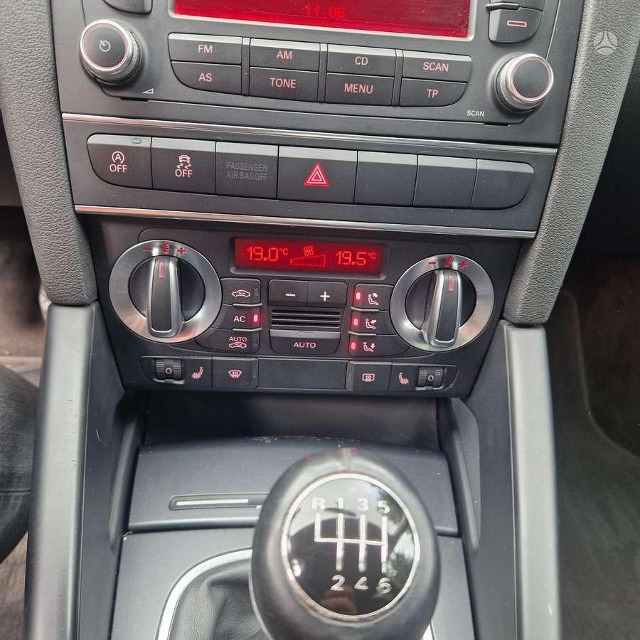 Black Audi A3 2011 in Utena, with an engine capacity of 1.39 L and mileage of 224 thousand km for 4700 €, photo 12 on AUTOMOTO.COM.LV