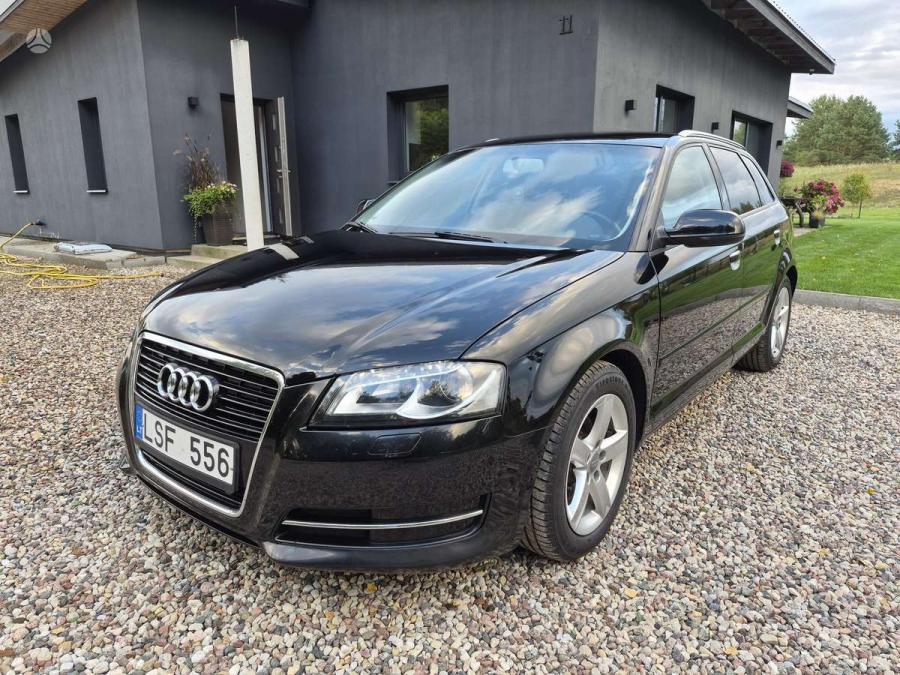 Black Audi A3 2011 in Vilnius, with an engine capacity of 1.60 L and mileage of 296 thousand km for 3950 €, photo 1 on AUTOMOTO.COM.LV