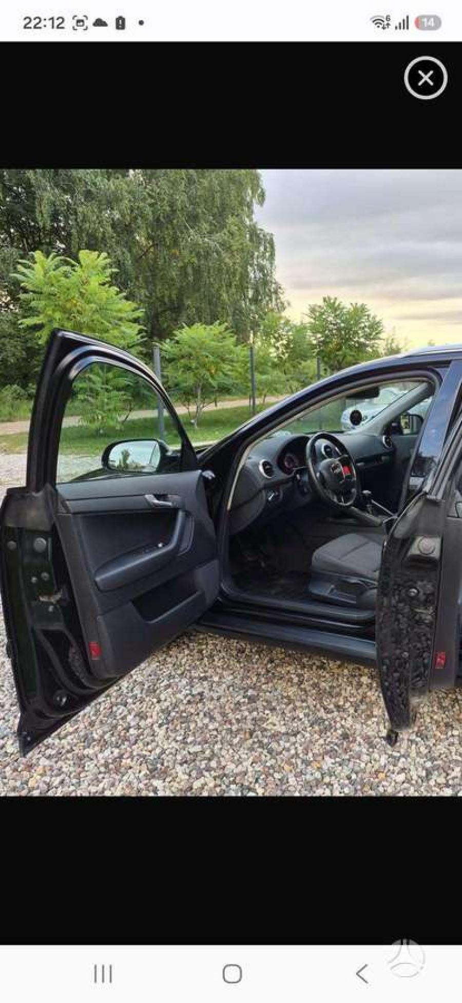 Black Audi A3 2011 in Vilnius, with an engine capacity of 1.60 L and mileage of 296 thousand km for 3950 €, photo 29 on AUTOMOTO.COM.LV