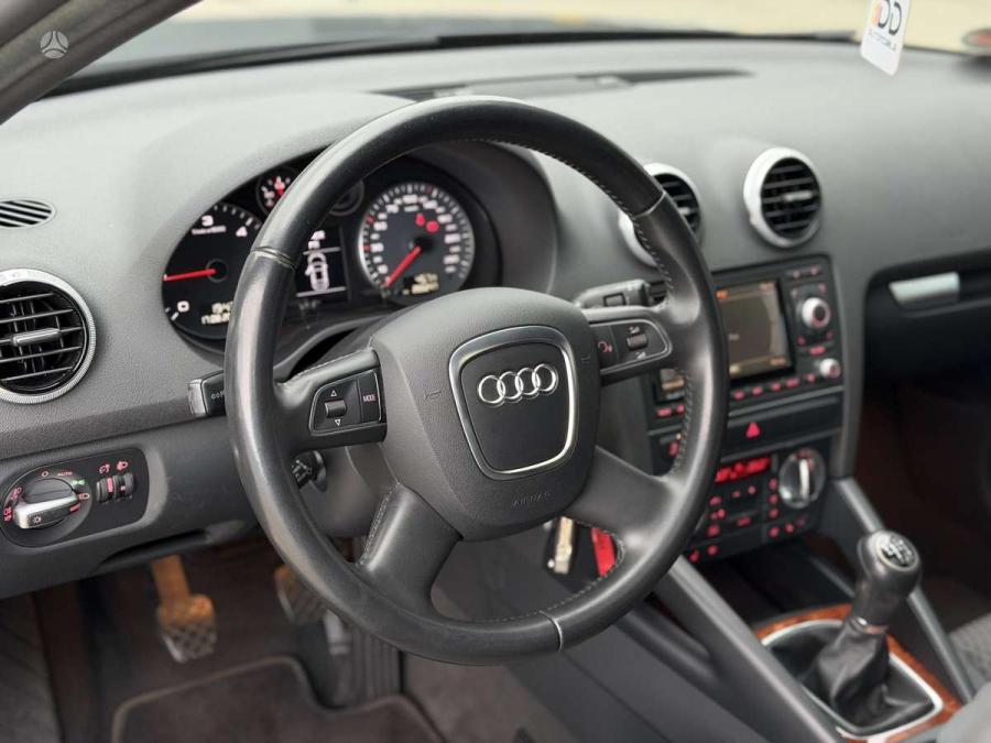 Black Audi A3 2011 in Kaunas, with an engine capacity of 1.97 L and mileage of 265 thousand km for 5790 €, photo 21 on AUTOMOTO.COM.LV