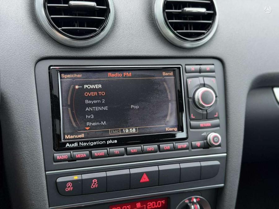 Black Audi A3 2011 in Kaunas, with an engine capacity of 1.97 L and mileage of 265 thousand km for 5790 €, photo 25 on AUTOMOTO.COM.LV