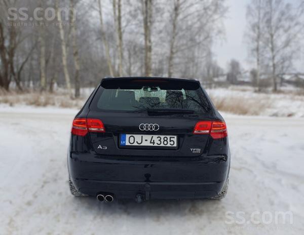 Black Audi A3 2012 in Riga, with an engine capacity of 2.00 L and mileage of 260 thousand km for 6650 €, photo 5 on AUTOMOTO.COM.LV