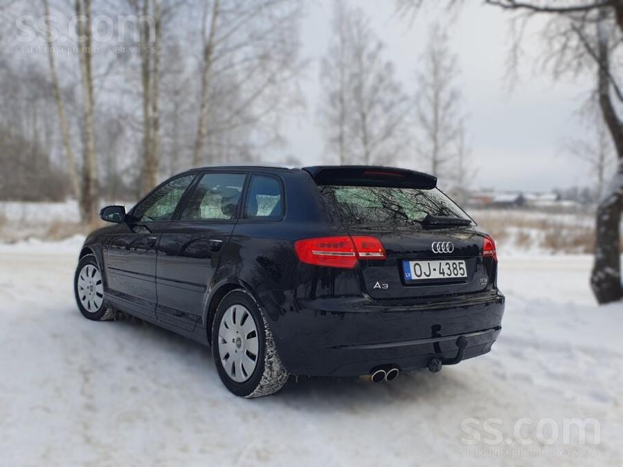 Black Audi A3 2012 in Riga, with an engine capacity of 2.00 L and mileage of 260 thousand km for 6650 €, photo 2 on AUTOMOTO.COM.LV