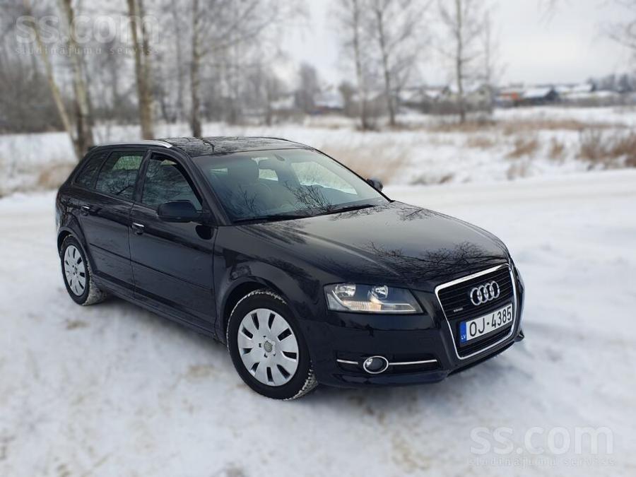 Black Audi A3 2012 in Riga, with an engine capacity of 2.00 L and mileage of 260 thousand km for 6650 €, photo 3 on AUTOMOTO.COM.LV