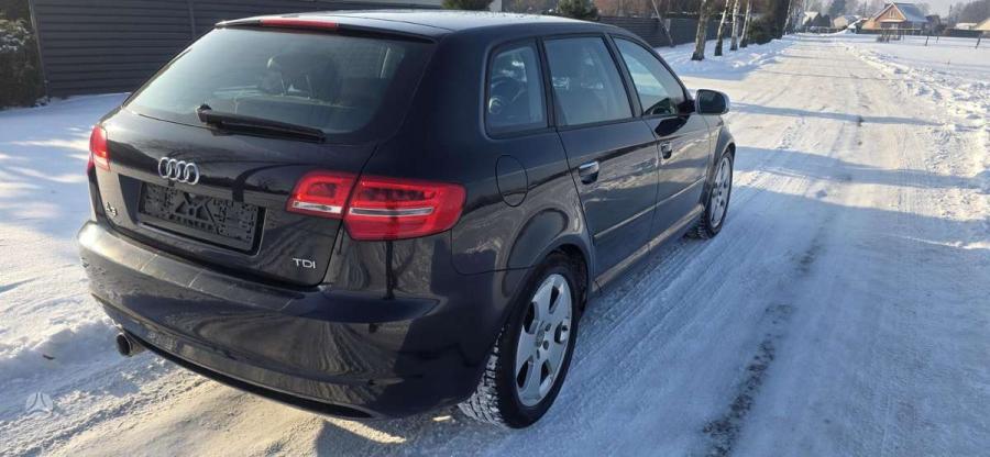 Black Audi A3 2012 in Marijampole, with an engine capacity of 1.97 L and mileage of 155 thousand km for 5700 €, photo 3 on AUTOMOTO.COM.LV