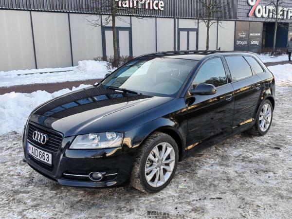 Melns Audi A3 2012 Viļņa, ar dzinēja tilpumu 2.00 L un nobraukumu 300 tūkst. km par 4400 €, foto 4 vietnē AUTOMOTO.COM.LV