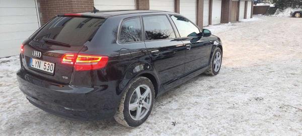 Black Audi A3 2012 in Vilnius, with an engine capacity of 1.60 L and mileage of 226 thousand km for 4500 €, photo 5 on AUTOMOTO.COM.LV