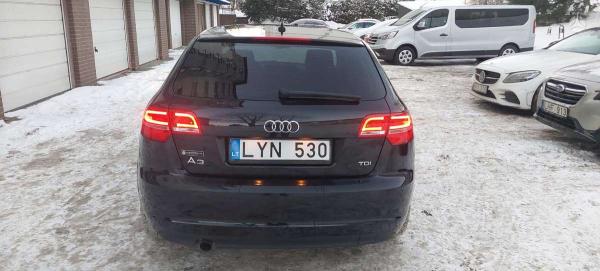 Black Audi A3 2012 in Vilnius, with an engine capacity of 1.60 L and mileage of 226 thousand km for 4500 €, photo 8 on AUTOMOTO.COM.LV