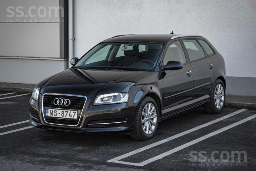 Black Audi A3 2012 in Riga, with an engine capacity of 1.60 L and mileage of 0 thousand km for 6500 €, photo 1 on AUTOMOTO.COM.LV