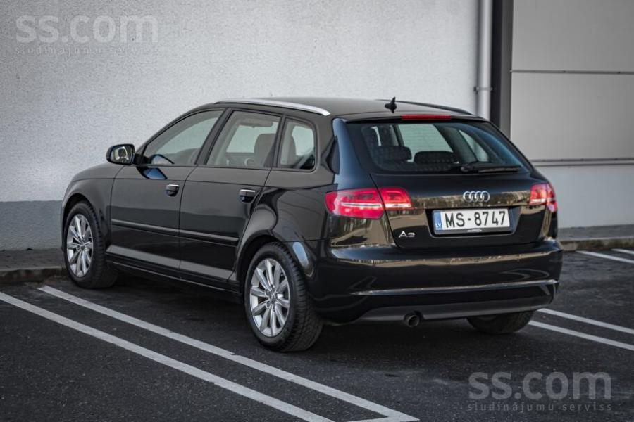 Black Audi A3 2012 in Riga, with an engine capacity of 1.60 L and mileage of 0 thousand km for 6500 €, photo 8 on AUTOMOTO.COM.LV