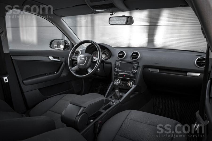 Black Audi A3 2012 in Riga, with an engine capacity of 1.60 L and mileage of 0 thousand km for 6500 €, photo 13 on AUTOMOTO.COM.LV