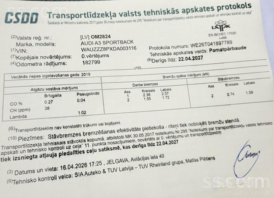 Черный Ауди А3 2012 в Елгава, объемом двигателя 1.40 л и пробегом 183 тыс. км за 6690 €, фото 30 на AUTOMOTO.COM.LV