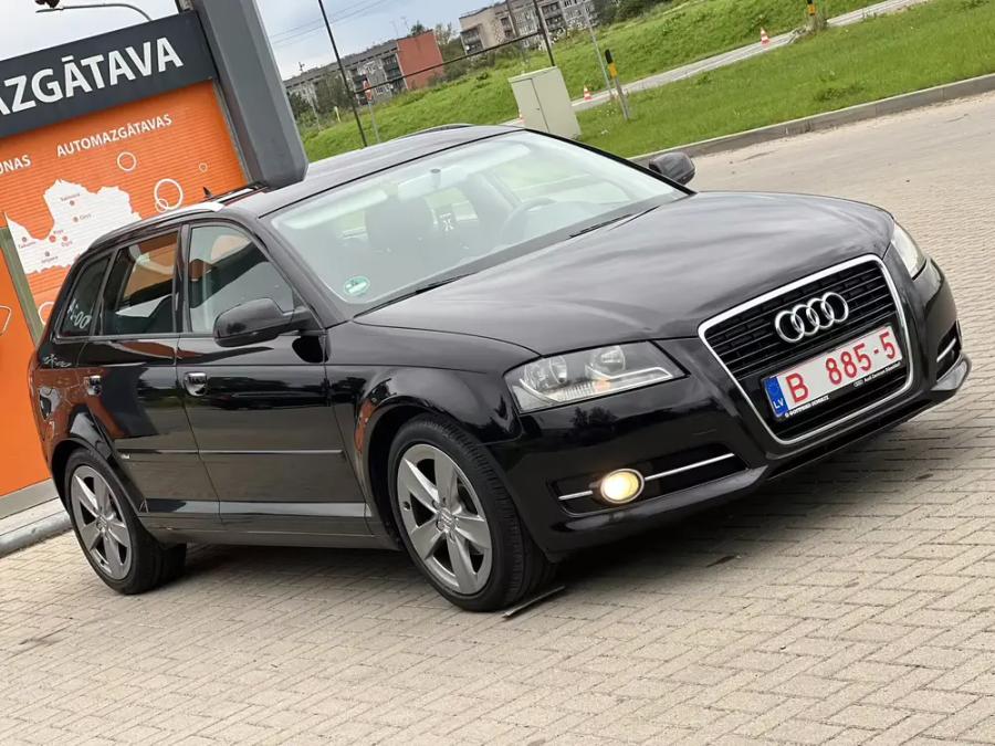 Black Audi A3 2012 in Jekabpils, with an engine capacity of 1.60 L and mileage of 306 thousand km for 6590 €, photo 6 on AUTOMOTO.COM.LV