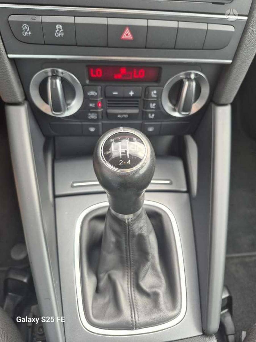 Black Audi A3 2012 in Taurage, with an engine capacity of 1.60 L and mileage of 247 thousand km for 4200 €, photo 8 on AUTOMOTO.COM.LV