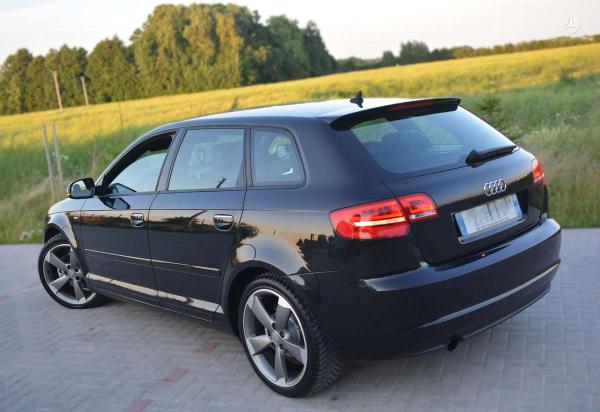Black Audi A3 2012 in Klaipeda, with an engine capacity of 1.97 L and mileage of 220 thousand km for 6850 €, photo 4 on AUTOMOTO.COM.LV