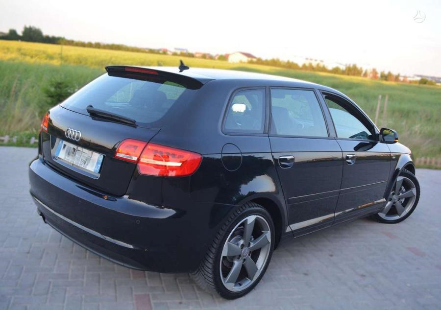 Black Audi A3 2012 in Klaipeda, with an engine capacity of 1.97 L and mileage of 220 thousand km for 6850 €, photo 8 on AUTOMOTO.COM.LV