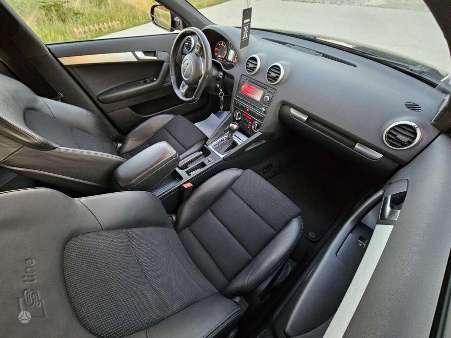 Black Audi A3 2012 in Klaipeda, with an engine capacity of 1.97 L and mileage of 220 thousand km for 6850 €, photo 15 on AUTOMOTO.COM.LV