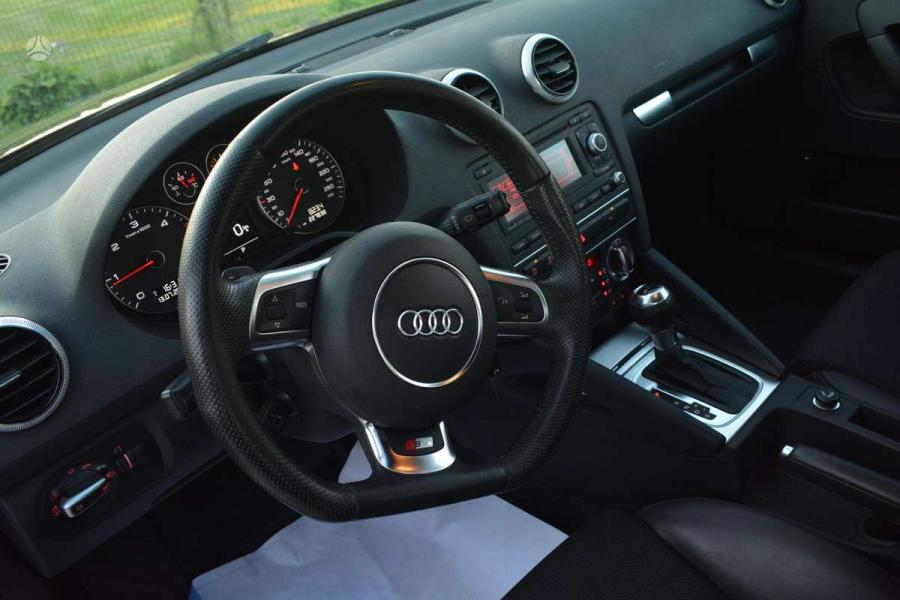 Black Audi A3 2012 in Klaipeda, with an engine capacity of 1.97 L and mileage of 220 thousand km for 6850 €, photo 16 on AUTOMOTO.COM.LV