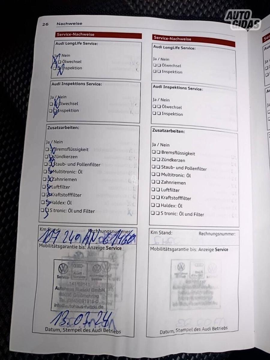 Черный Ауди А3 2012 в Утена, объемом двигателя 2.00 л и пробегом 116 тыс. км за 5650 €, фото 26 на AUTOMOTO.COM.LV