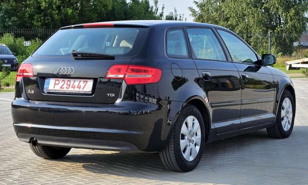 Black Audi A3 2012 in Taurage, with an engine capacity of 1.60 L and mileage of 288 thousand km for 4400 €, photo 7 on AUTOMOTO.COM.LV