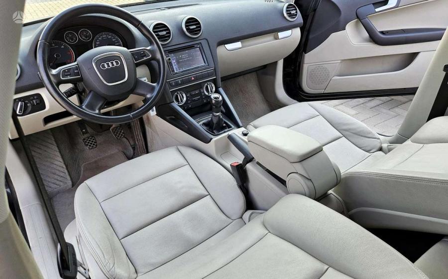 Black Audi A3 2012 in Taurage, with an engine capacity of 1.60 L and mileage of 288 thousand km for 4400 €, photo 11 on AUTOMOTO.COM.LV