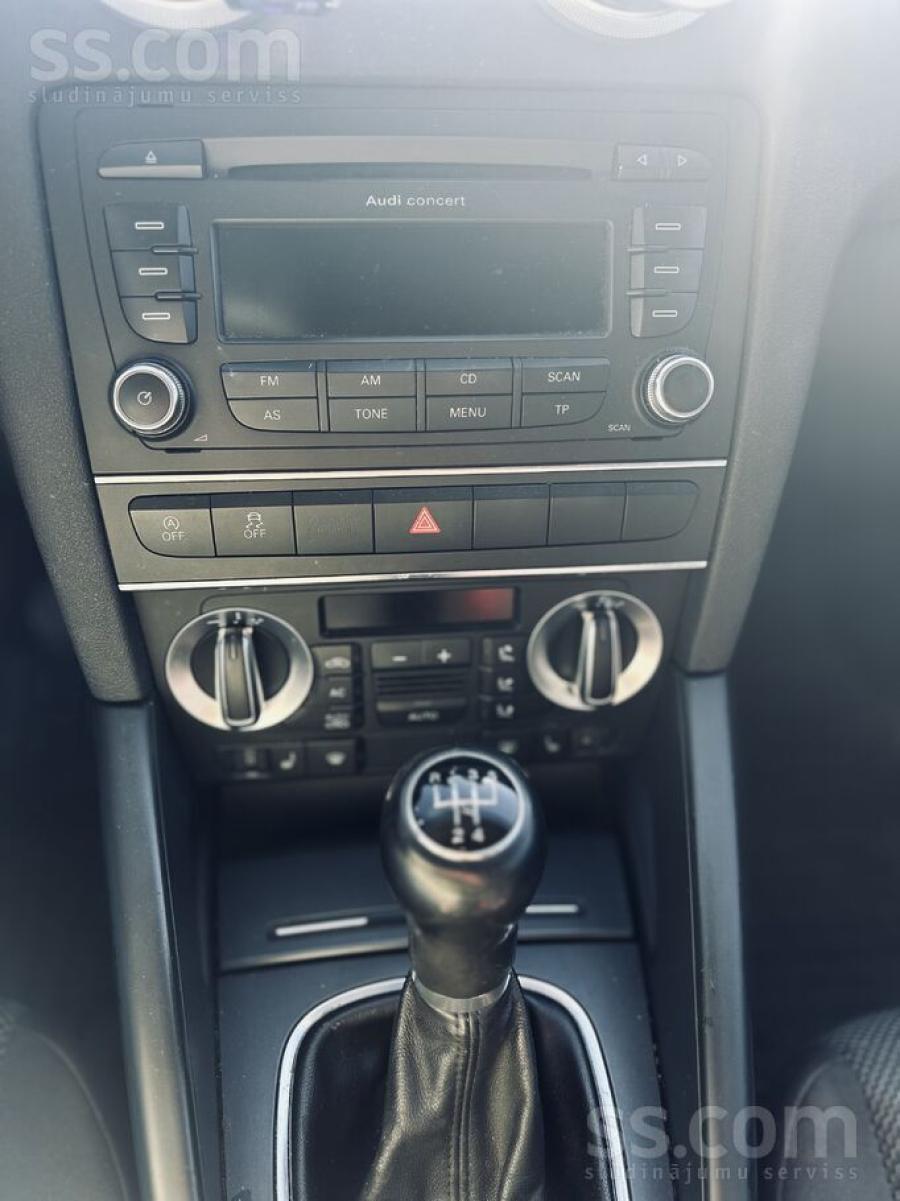Black Audi A3 2012 in Riga, with an engine capacity of 1.60 L and mileage of 263 thousand km for 4300 €, photo 10 on AUTOMOTO.COM.LV