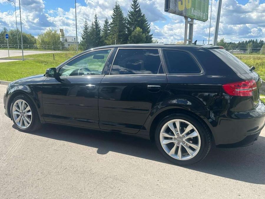 Black Audi A3 2012 in Utena, with an engine capacity of 2.00 L and mileage of 251 thousand km for 6450 €, photo 8 on AUTOMOTO.COM.LV