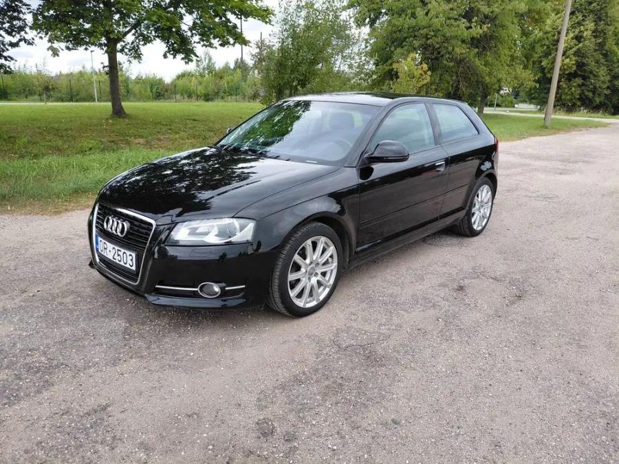 Black Audi A3 2012 in Talsi, with an engine capacity of 1.60 L and mileage of 248 thousand km for 5700 €, photo 1 on AUTOMOTO.COM.LV