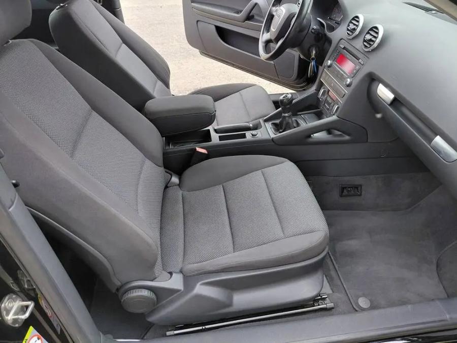Black Audi A3 2012 in Talsi, with an engine capacity of 1.60 L and mileage of 248 thousand km for 5700 €, photo 8 on AUTOMOTO.COM.LV