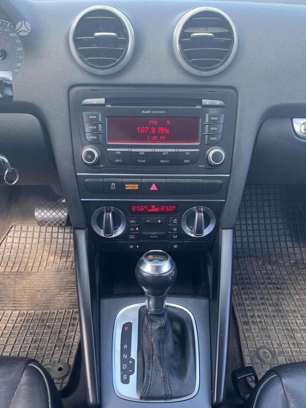 Melns Audi A3 2012 Viļņa, ar dzinēja tilpumu 1.97 L un nobraukumu 135 tūkst. km par 3600 €, foto 5 vietnē AUTOMOTO.COM.LV