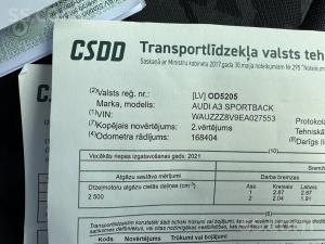 Черный Ауди А3 2013 в Талси, объемом двигателя 1.60 л и пробегом 168 тыс. км за 7895 €, фото 21 на AUTOMOTO.COM.LV
