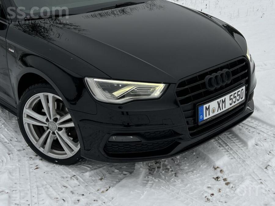 Black Audi A3 2013 in Riga, with an engine capacity of 2.00 L and mileage of 0 thousand km for 10990 €, photo 1 on AUTOMOTO.COM.LV