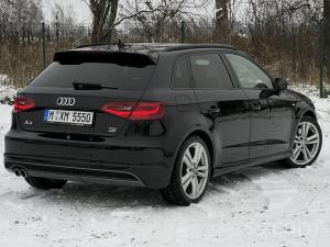 Black Audi A3 2013 in Riga, with an engine capacity of 2.00 L and mileage of 0 thousand km for 10990 €, photo 7 on AUTOMOTO.COM.LV