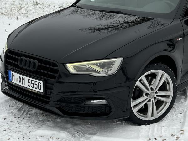 Black Audi A3 2013 in Riga, with an engine capacity of 2.00 L and mileage of 0 thousand km for 10990 €, photo 3 on AUTOMOTO.COM.LV