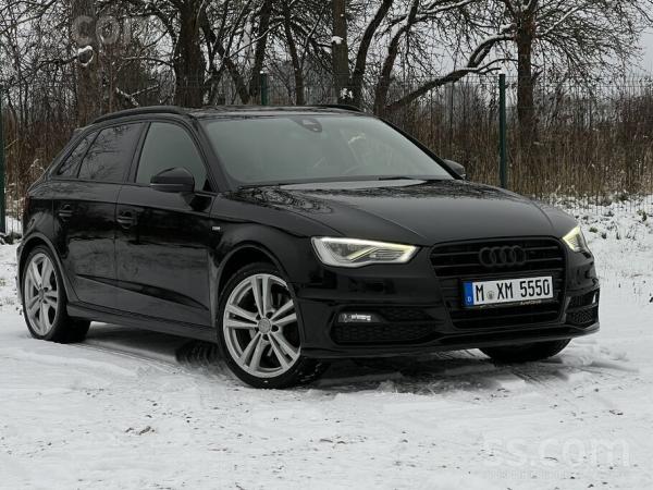 Black Audi A3 2013 in Riga, with an engine capacity of 2.00 L and mileage of 0 thousand km for 10990 €, photo 4 on AUTOMOTO.COM.LV