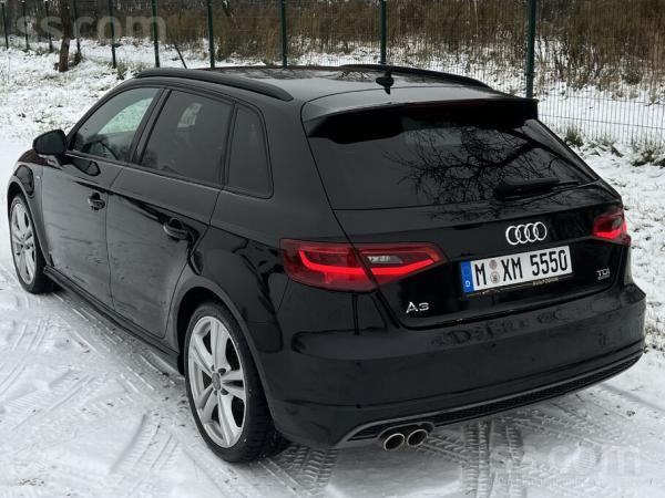 Black Audi A3 2013 in Riga, with an engine capacity of 2.00 L and mileage of 0 thousand km for 10990 €, photo 9 on AUTOMOTO.COM.LV