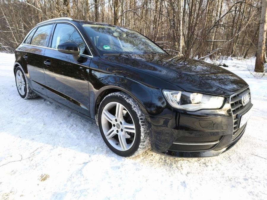 Black Audi A3 2013 in Siauliai, with an engine capacity of 1.60 L and mileage of 291 thousand km for 6600 €, photo 2 on AUTOMOTO.COM.LV