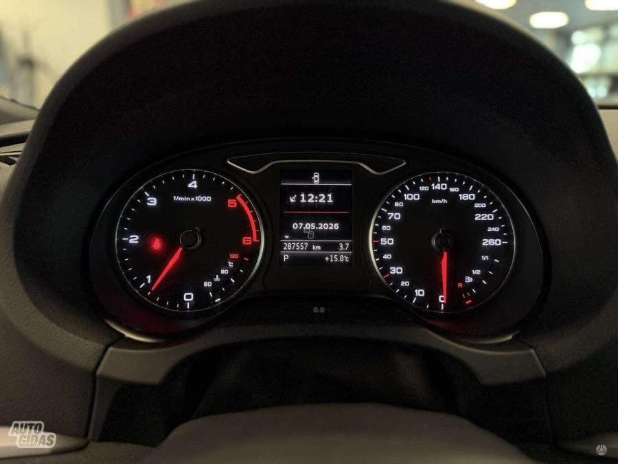 Black Audi A3 2013 in Klaipeda, with an engine capacity of 1.60 L and mileage of 288 thousand km for 9750 €, photo 11 on AUTOMOTO.COM.LV