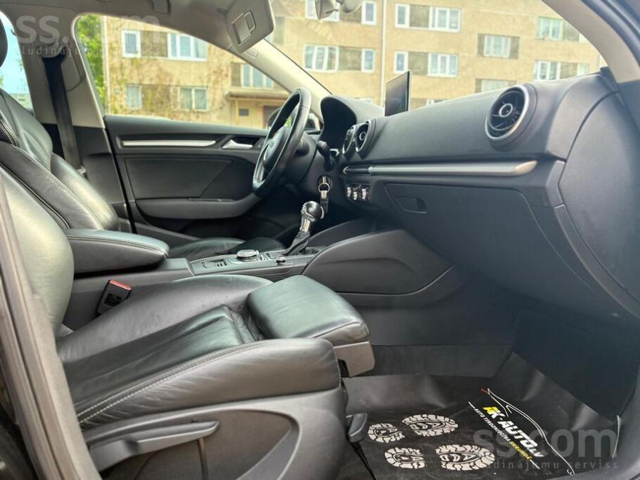 Black Audi A3 2013 in Kuldiga, with an engine capacity of 1.40 L and mileage of 253 thousand km for 8690 €, photo 14 on AUTOMOTO.COM.LV