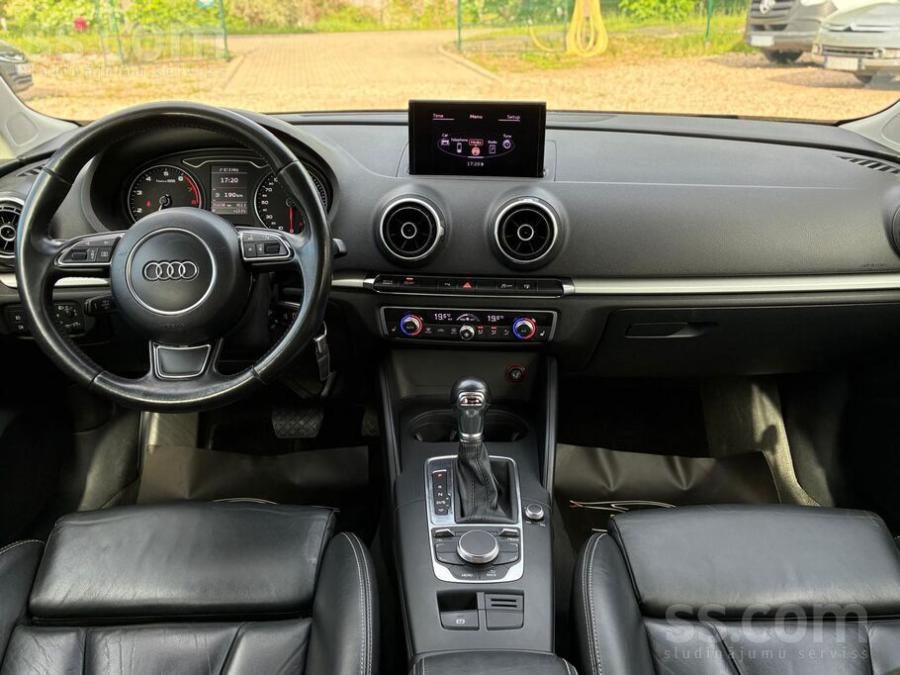 Black Audi A3 2013 in Kuldiga, with an engine capacity of 1.40 L and mileage of 253 thousand km for 8690 €, photo 15 on AUTOMOTO.COM.LV