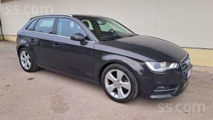 Melns Audi A3 2013 Ogre, ar dzinēja tilpumu 1.40 L un nobraukumu 238 tūkst. km par 7850 €, foto  vietnē AUTOMOTO.COM.LV
